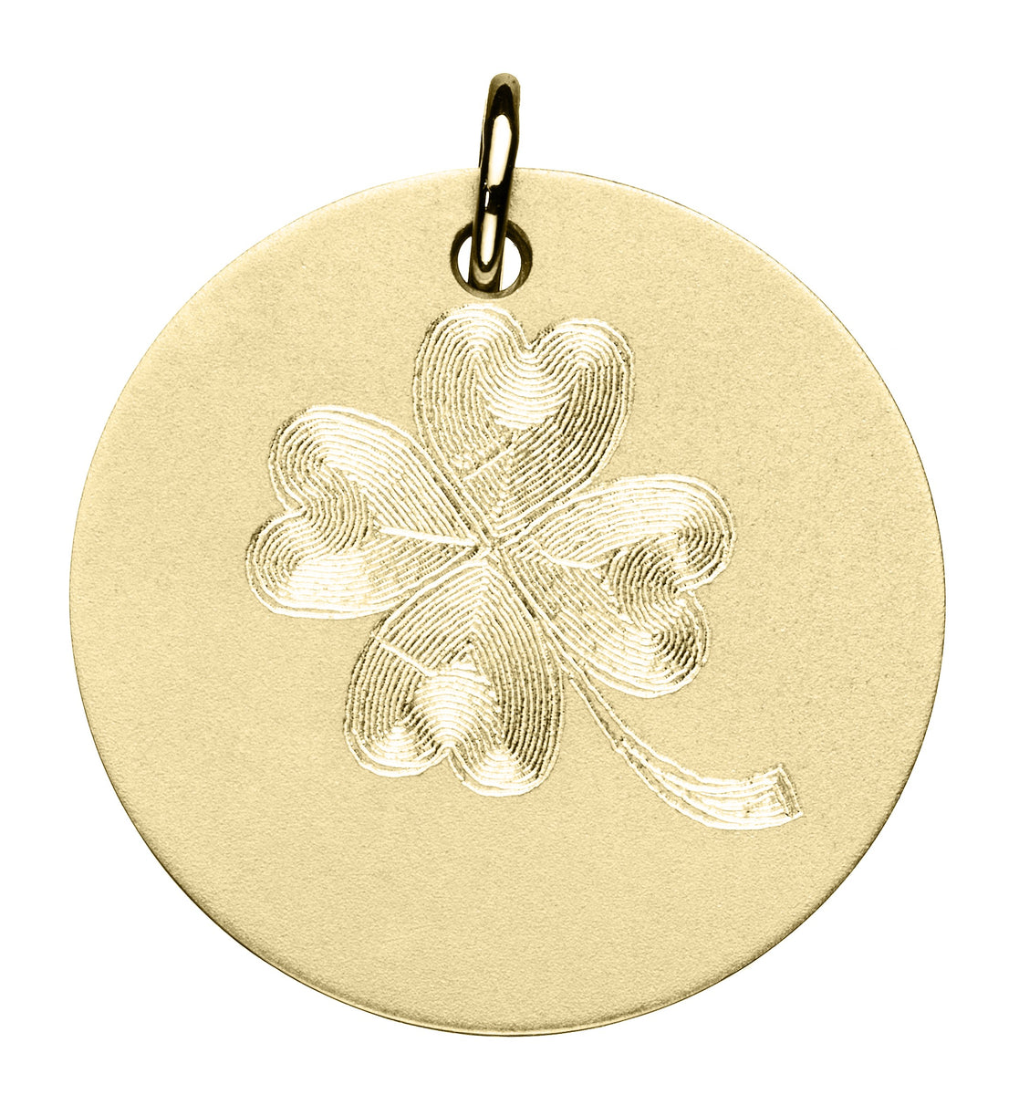 Engraved Clover Disc – Emily & Ashley